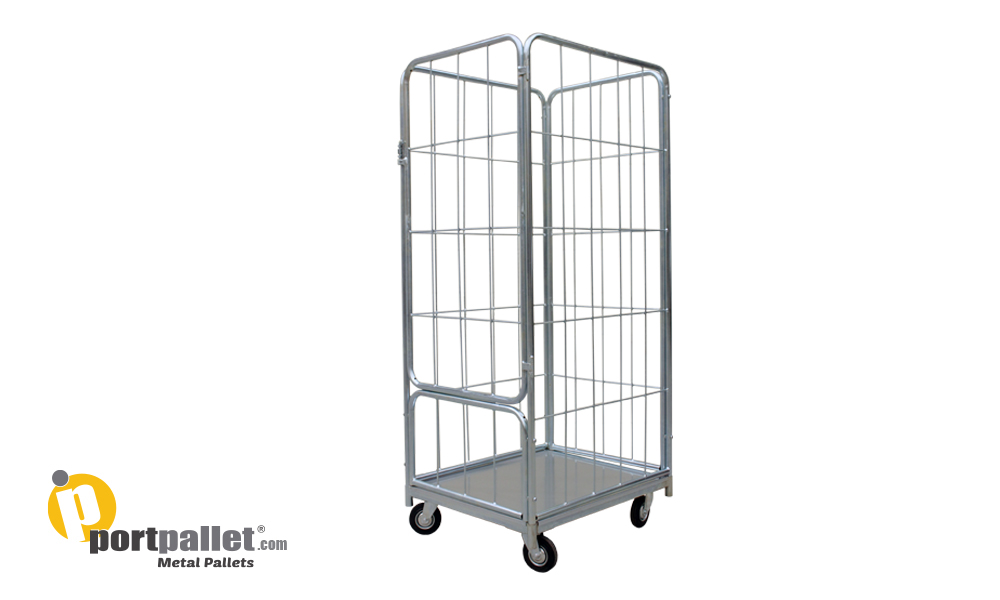 Roll Container para Ind. têxtil – Portpallet – Metal Pallets